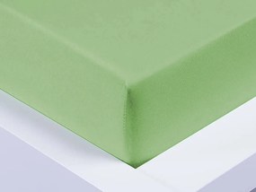 XPOSE® Jersey  prostěradlo Exclusive  - světle zelené 180x200 cm
