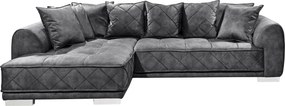 XXXLutz ROHOVÁ SEDAČKA, textil, kompozitní dřevo, antracitová MID.YOU - Sedací soupravy - 002220007701