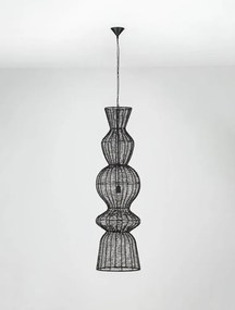 Matně černé provazové závěsné svítidlo ø 38 cm Breena – Nova Luce