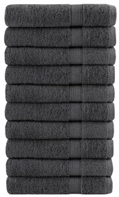 Prémiové saunové osušky SOLUND 10 ks antracitové 80x200 cm 600 g/m² 137170