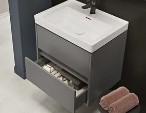 Cersanit Crea - závěsná skříňka pod umyvadlo 50cm, šedá, S924-015