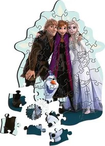Trefl - Puzzle - Dřevěné obrysové puzzle Ledové království: Prima part