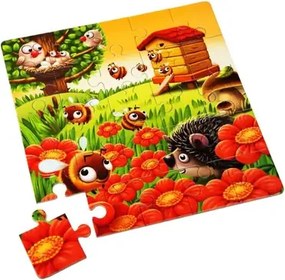 Puzzlika 12985 Oblíbená zvířátka 3 v 1 - puzzle 3 obrázky / 50 dílků /