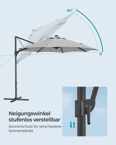 Zahradní slunečník s LED osvětlením GPU047G11