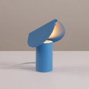 Světle modrá hliníková LED stolní lampa (výška 15 cm) BISCUIT – Thoro