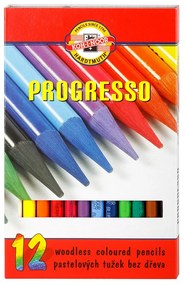 Koh-i-noor PROGRESSO 8756/12 - pastelky v laku - 12 ks