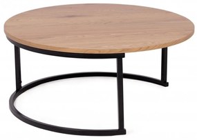 Konferenční stolek Lula 80 cm hnědočerný