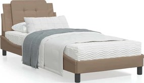 vidaXL Rám postele s LED osvětlením 80 x 200 cm umělá kůže [3214068] Barva: cappuccino