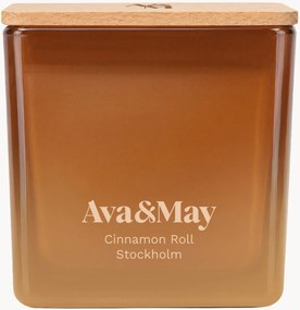 Vonná svíčka Cinnamon Roll (vanilka, skořice a karamel)