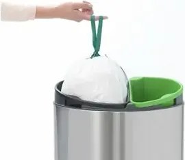 Brabantia Touch Bin New Odpadkový koš na tříděný odpad 23 + 10 L stříb