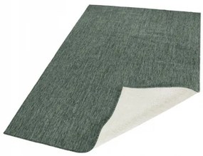 Bougari - Hanse Home koberce Kusový koberec Twin-Wendeteppiche 103095 grün creme Zelená, Béžová - 120x170 cm