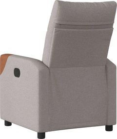 Elektrické polohovací křeslo taupe textil 3323995
