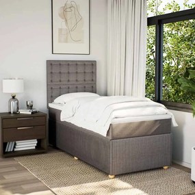 Box spring postel s matrací taupe 100 x 200 cm textil 3291985