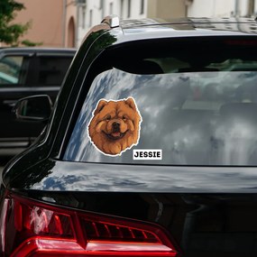 PIPPER. Nálepka Čau čau Velikost: 15cm