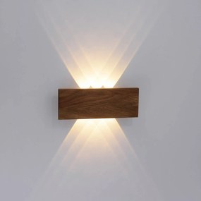 Paul Neuhaus Palma LED nástěnné světlo dřevo 32 cm