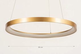 Závěsné designové LED svítidlo nad stůl Opus Maximus Gold 58