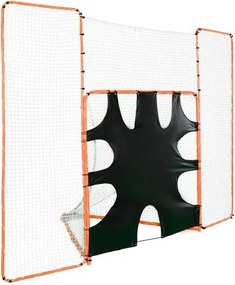 Lakrosová branka 3-V-1 s dorazem a terčem, 3,66 × 2,74 m