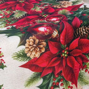 Stolní ubrus s teflonovou úpravou CHRISTMAS STAR 120 x 160 cm