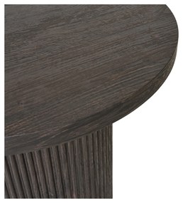 House Nordic Odkládací stolek BOAVISTA tmavě hnědý Ø48cm 2102110