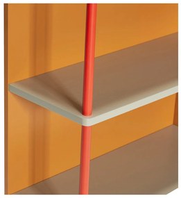 Oranžová nástěnná knihovna z jasanového dřeva 60x109 cm Apollo – Hübsch