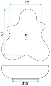 Keramické umyvadlo na desku REA IZOLDA bílé, lesk