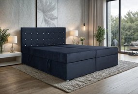 FALCO Postel Hortenzie 180x200 černá s krystaly