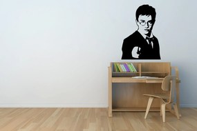 Lepy.cz Samolepka na zeď Harry Potter Velikost (šířka x výška): 35x48cm, Barevná varianta: Černá