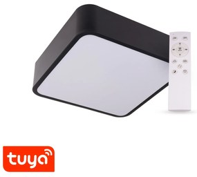 T-LED SMART Tuya LED svítidlo RENDO 36W CCT hranaté černé SMART Tuya LED svítidlo RENDO 36W CCT hranaté černé