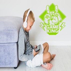 Živá Zeď Samolepka na zeď Game King Barva: černá