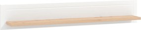 XXXLutz NÁSTĚNNÝ REGÁL, bílá, dub artisan, 146/24/20 cm Landscape - Nástěnné police - 000834013209