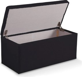 Čalouněná skříň barva černá látka pletený vzor