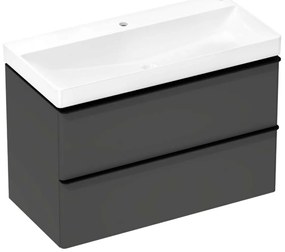 Hansgrohe Xelu Q - Skříňka s umyvadlem, 63x98x50 cm, 2 zásuvky, matná šedá/matná černá 54384670