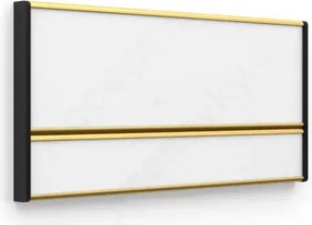 ACCEPT Dveřní tabulka ACS 187 x 93 mm - zlatá tabulka