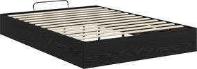 Ottoman postel Černý Dub 193 x 140 x 25 cm Dřevěný materiál 3409270