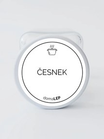 Samolepka na kořenky ČESNEK bílá 5 cm základní písmo