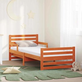 Rám postele s rozšiřitelnou matrací s čelo Hnědá 80 x 200 cm 3385957
