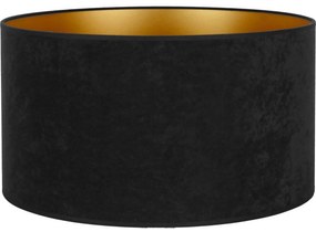 Duolla - Stínidlo univerzální VELVET E27 pr. 35 cm černá/zlatá 82610