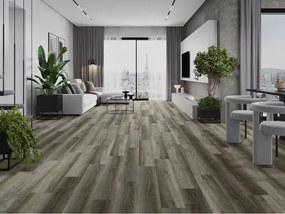 Mexen Aspen vzorek SPC vinylových panelů 6,5 mm, podložka IXPE 1,5 mm, 4 V-drážka, Dub - F1012-S