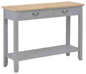 vidaXL Konzolový stolek šedý 110 x 35 x 80 cm dřevo