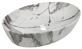 Invena Kafe, umyvadlo na desku 620x420x140 mm, imitace kamene-béžová matná, INV-CE-62-721-C