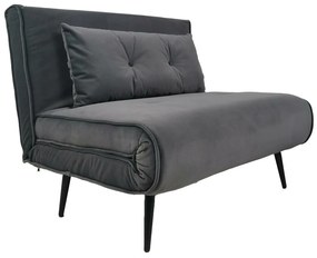 Rozkládací pohovka Sofa Evita 100 cm tmavě šedá