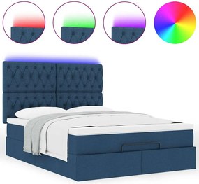 Osmanský rám postele s matrací Blue 140x190cm textil 3314092