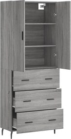 Skříň highboard šedá sonoma 69,5 x 34 x 180 cm kompozitní dřevo 3195865