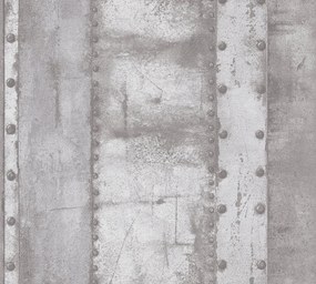 Vliesová tapeta moderní, šedá 377432 / Tapety na zeď 37743-2 Industrial (0,53 x 10,05 m) A.S.Création