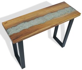 vidaXL Odkládací stolek, teak, 100x35x75 cm