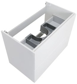BPS-koupelny Koupelnová skříňka s keramickým umyvadlem Swing W 80, bílá
