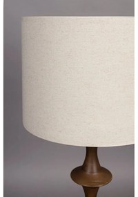 Hnědo-krémová stolní lampa s textilním stínidlem (výška 90 cm) Cath – Dutchbone