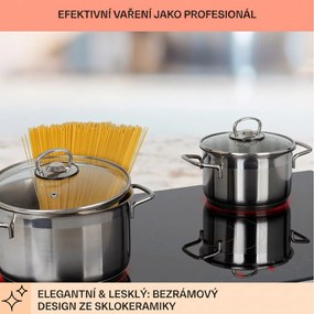 Klarstein Virtuosa 5, vestavná varná deska, 5 zón, 8200 W, sklokeramika
