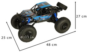 Creative Corner RC Crawler Climbing Car 1:10 4WD 48cm modrý
