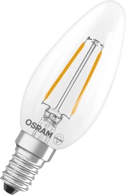 OSRAM LED žárovka STAR CLASSIC B 25 FILAMENT E14 1,8W 250lm 2700K, čirá